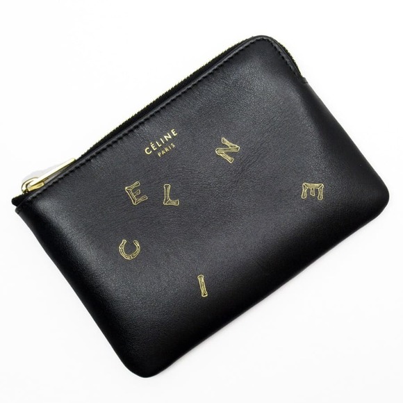 Celine | Bags | Celine Leather Coin Case Black | Poshmark